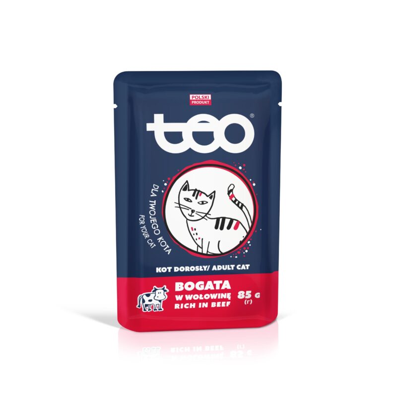 TEO Pouch Cat Food Rich In Beef - Premium Nutrition For Cats | 85g
